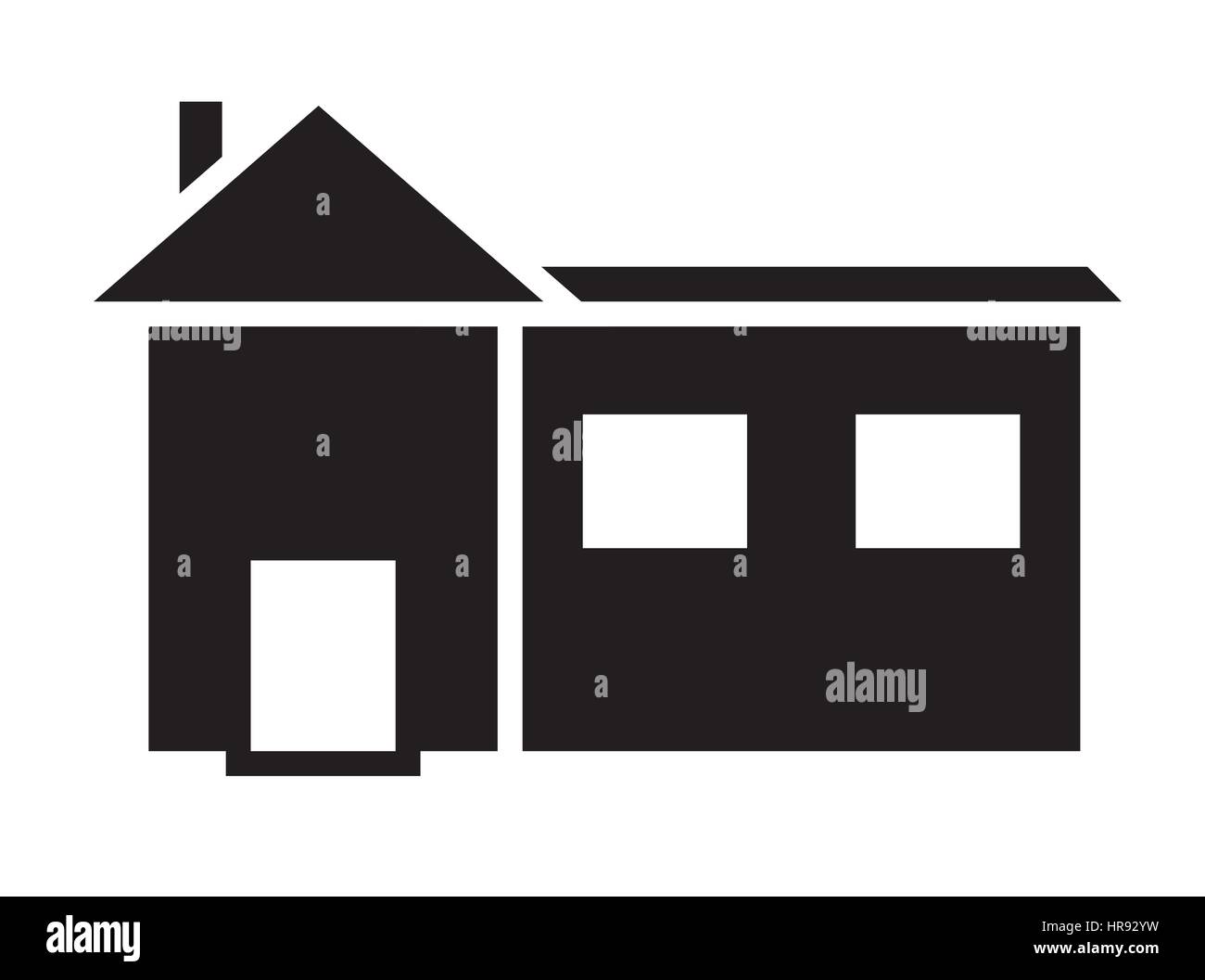 Front of white house Stock Vector Images - Alamy