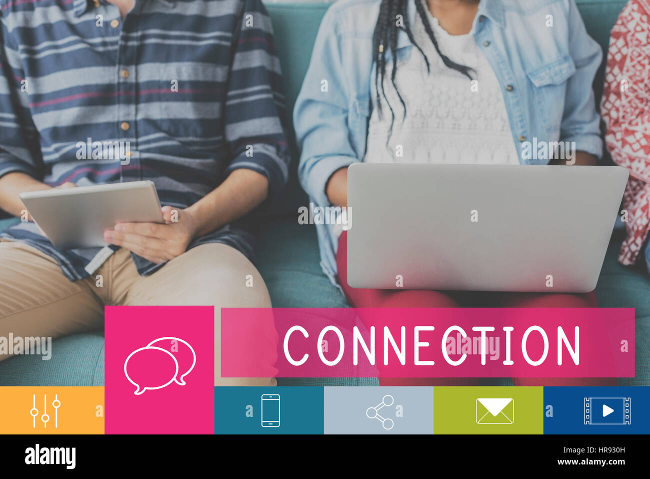 Online Communication Connection Networking Icon Stock Photo - Alamy