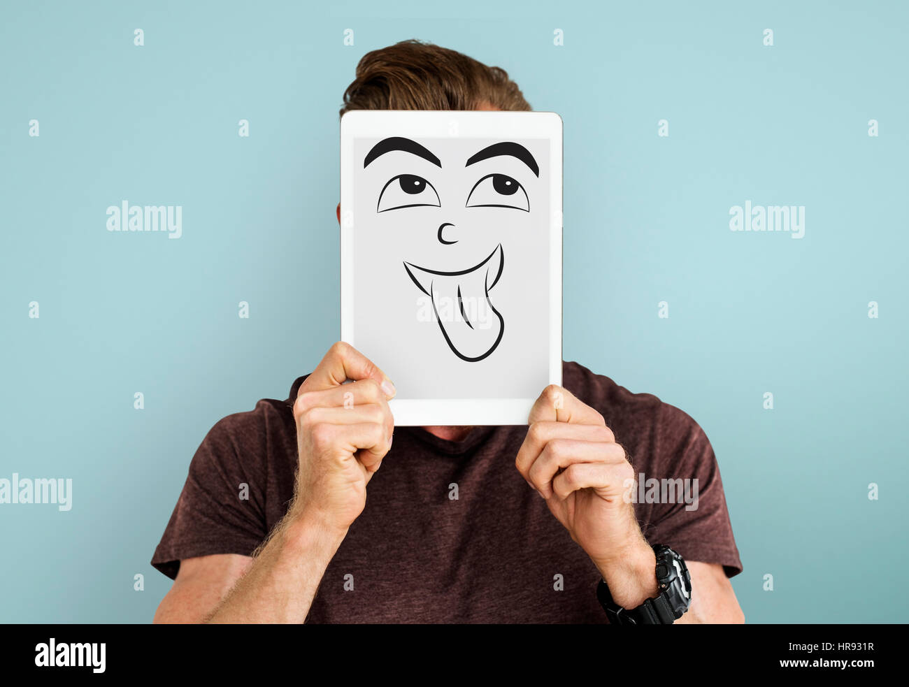 Face Expression Emotional People Concept Stock Photo - Alamy