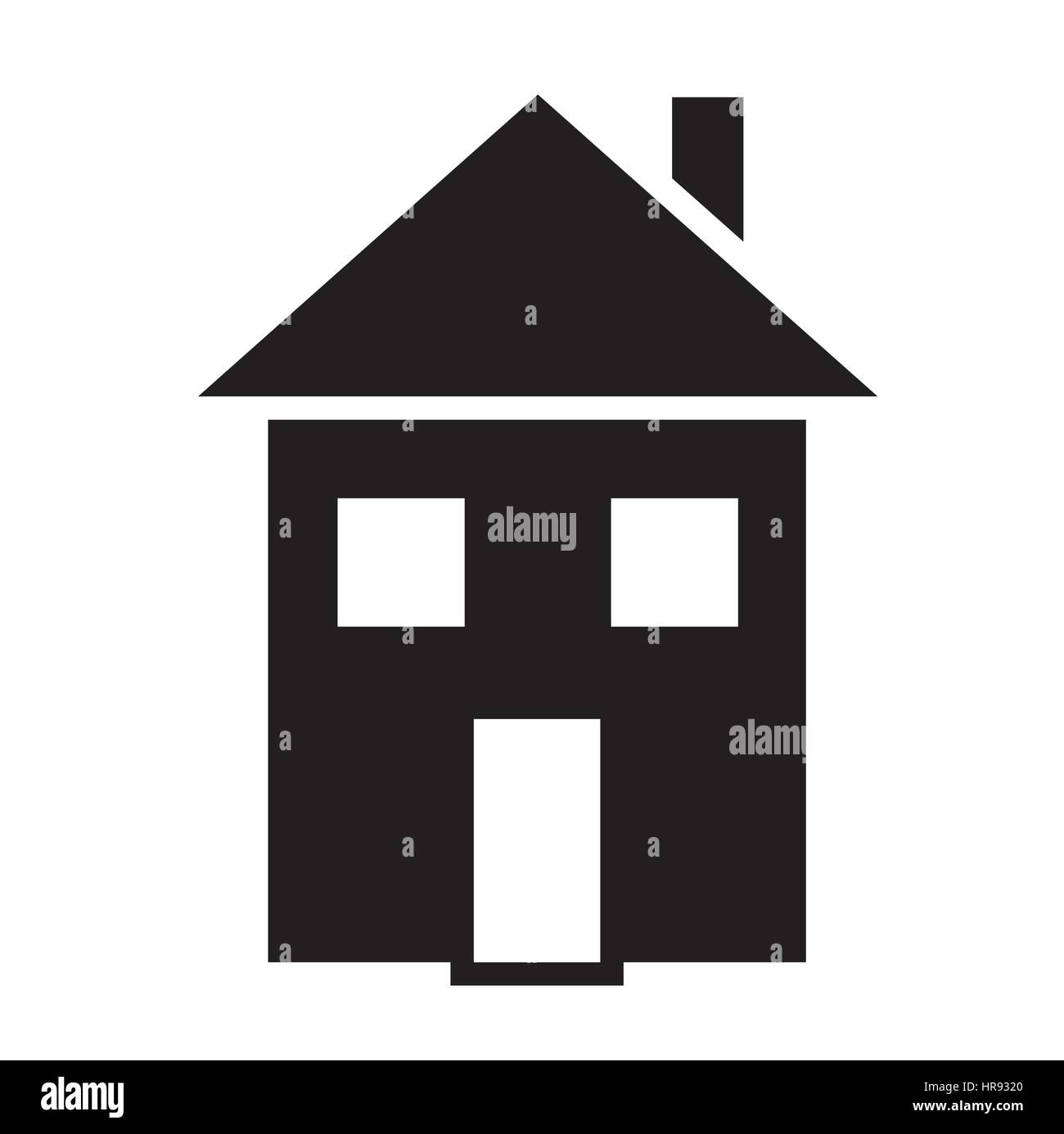 House icon vector isolated in white background Stock Vector Image & Art ...