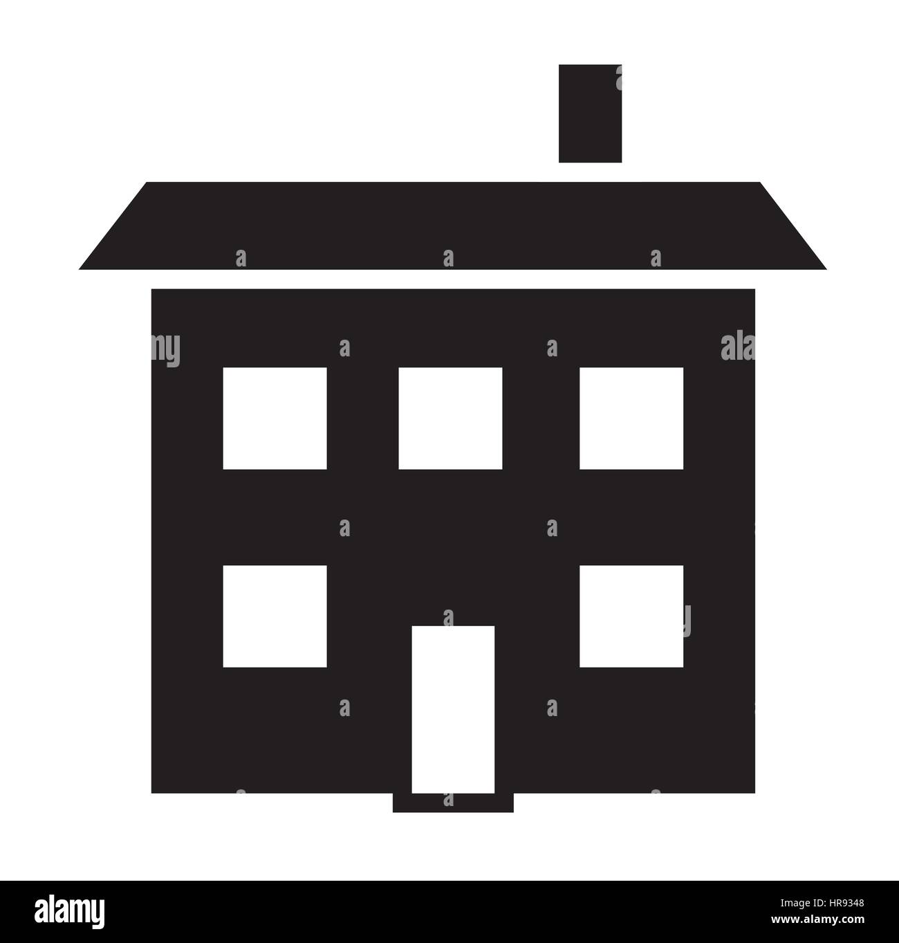 House icon vector isolated in white background Stock Vector Image & Art ...