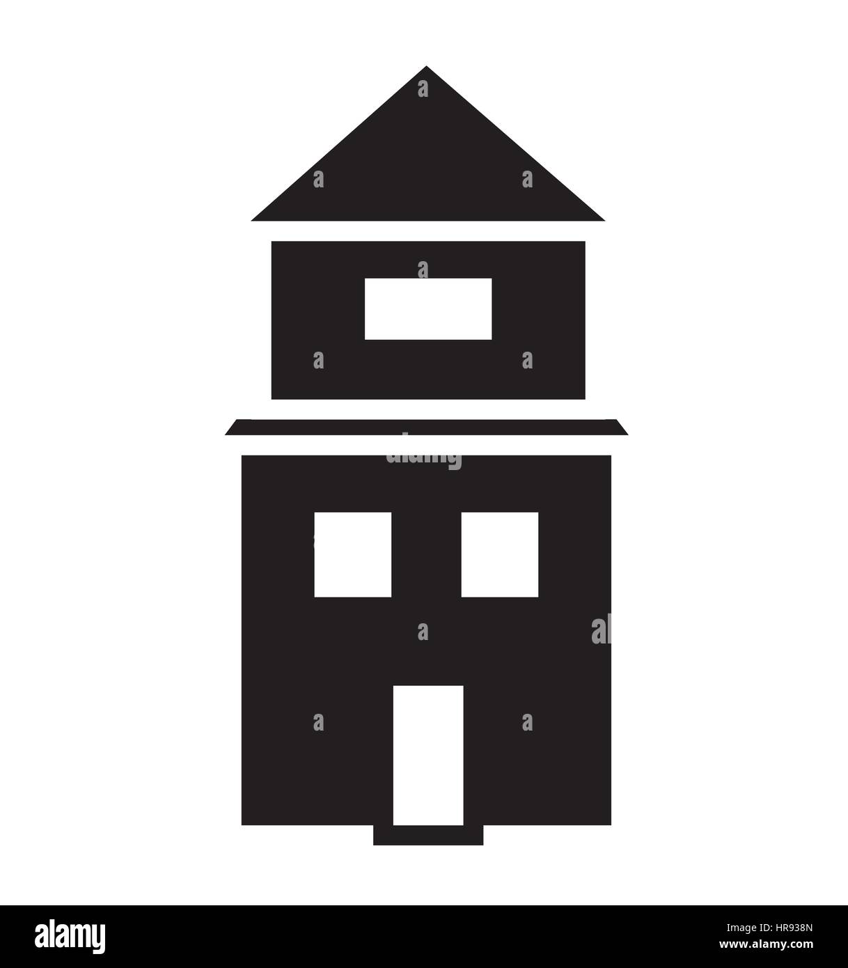 House icon vector isolated in white background Stock Vector Image & Art ...