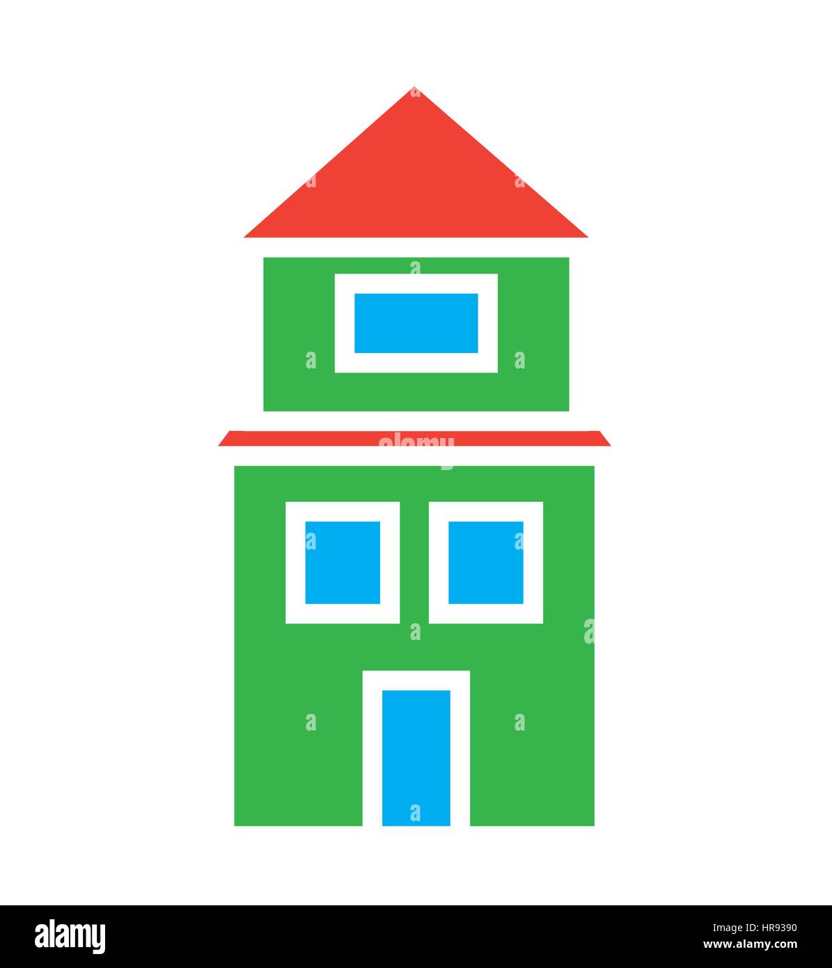 House icon vector isolated in white background Stock Vector Image & Art ...