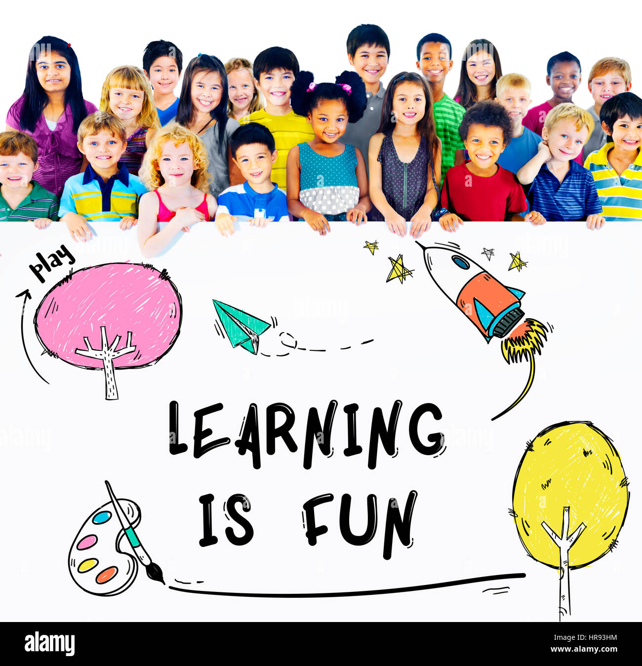 Children Imagination Learning Icon Concept Stock Photo - Alamy