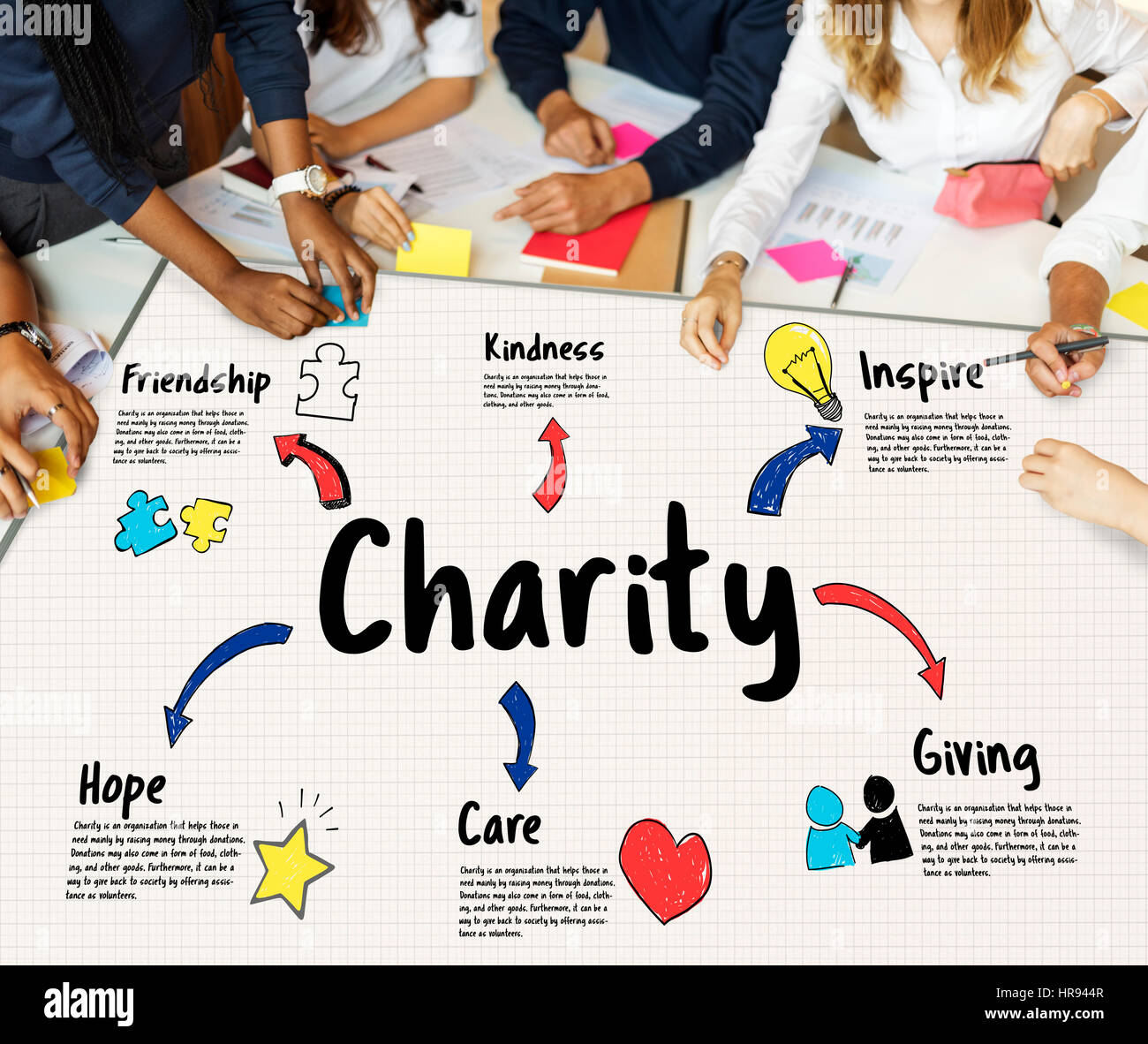 Charity Donations Help Support Giving Community Concept Stock Photo - Alamy