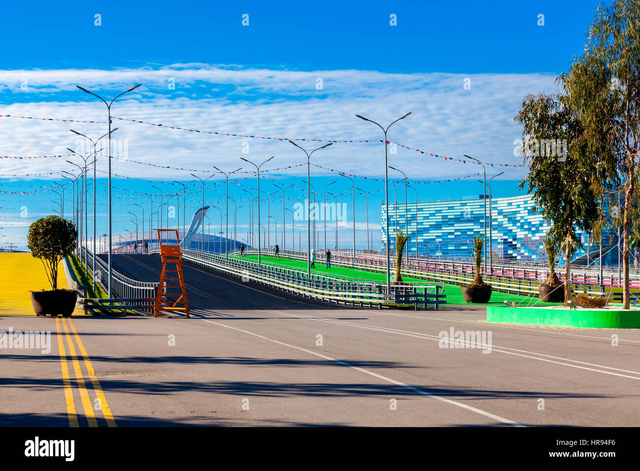Sochi, Russia, January 15, 2016: View of objects of Olympic park Stock ...