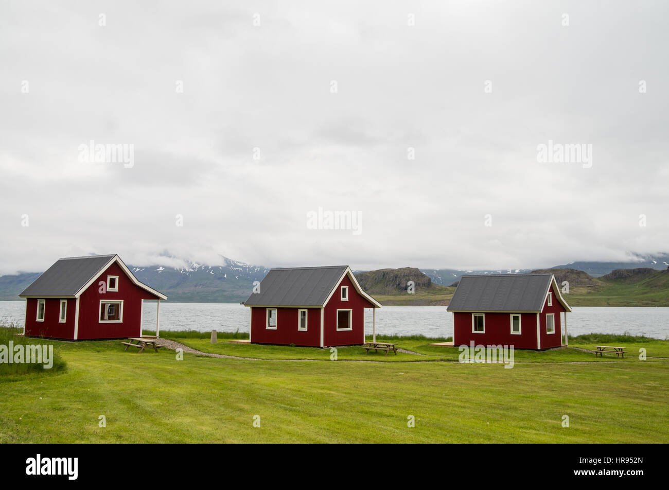 Traditional wooden icelandic house Stock Photo - Alamy