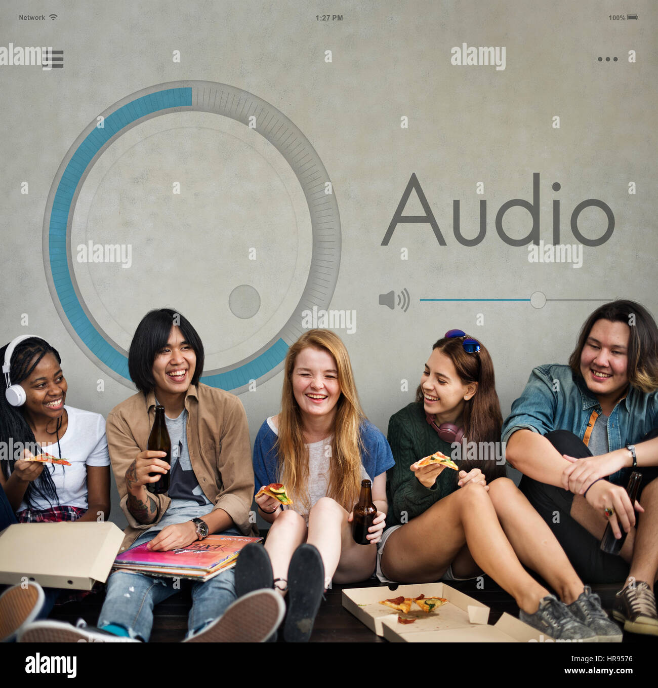 Music Video Player Multimedia Concept Stock Photo - Alamy