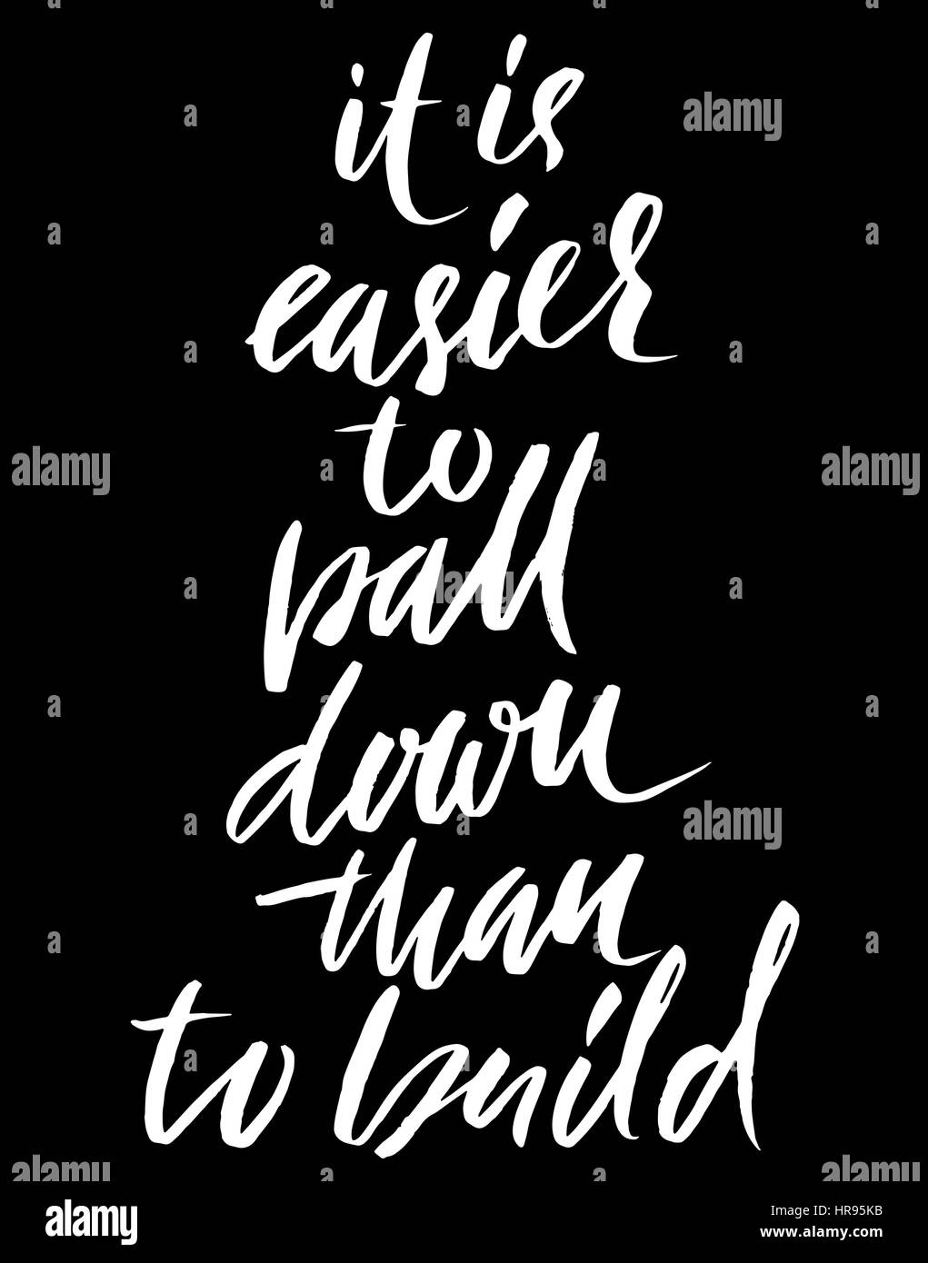 Hand drawn lettering. Vector typography design. Handwritten inscription ...