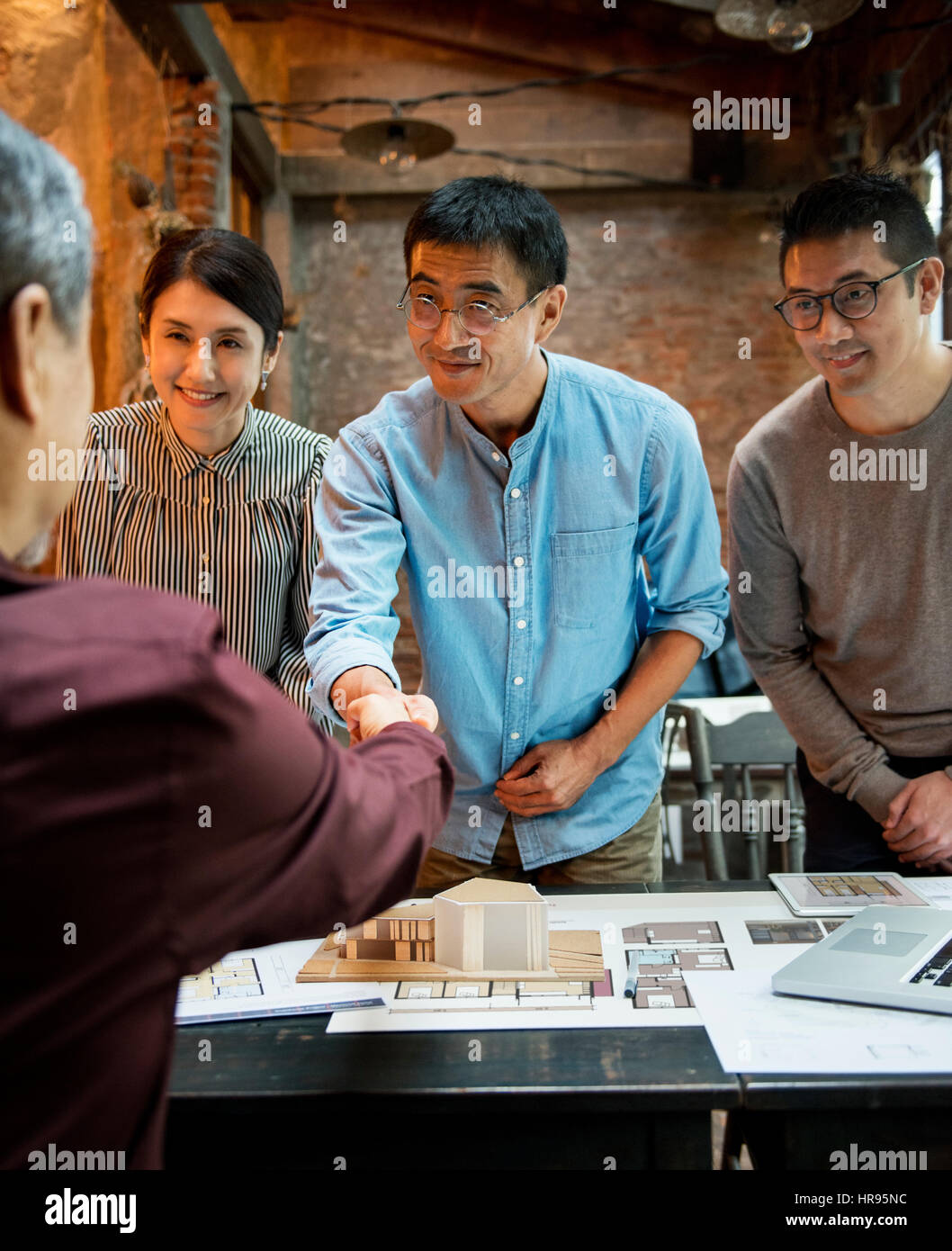 Working Job Career Casual Showing Stock Photo - Alamy