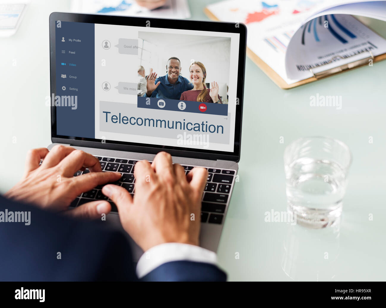 Networking Communication Conversation People Concept Stock Photo - Alamy