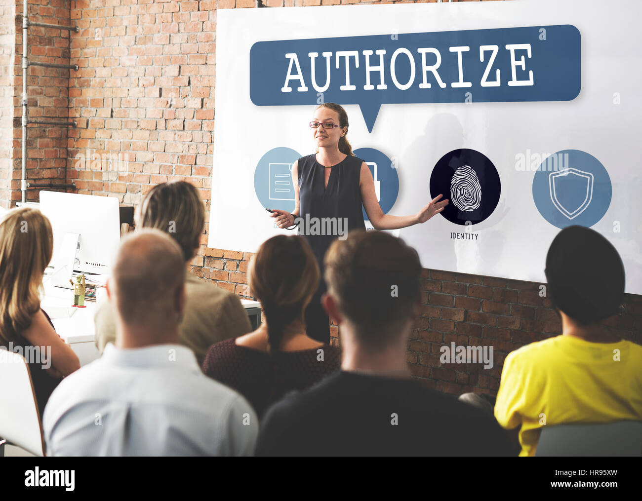 Authorization Permission Network Security System Concept Stock Photo ...