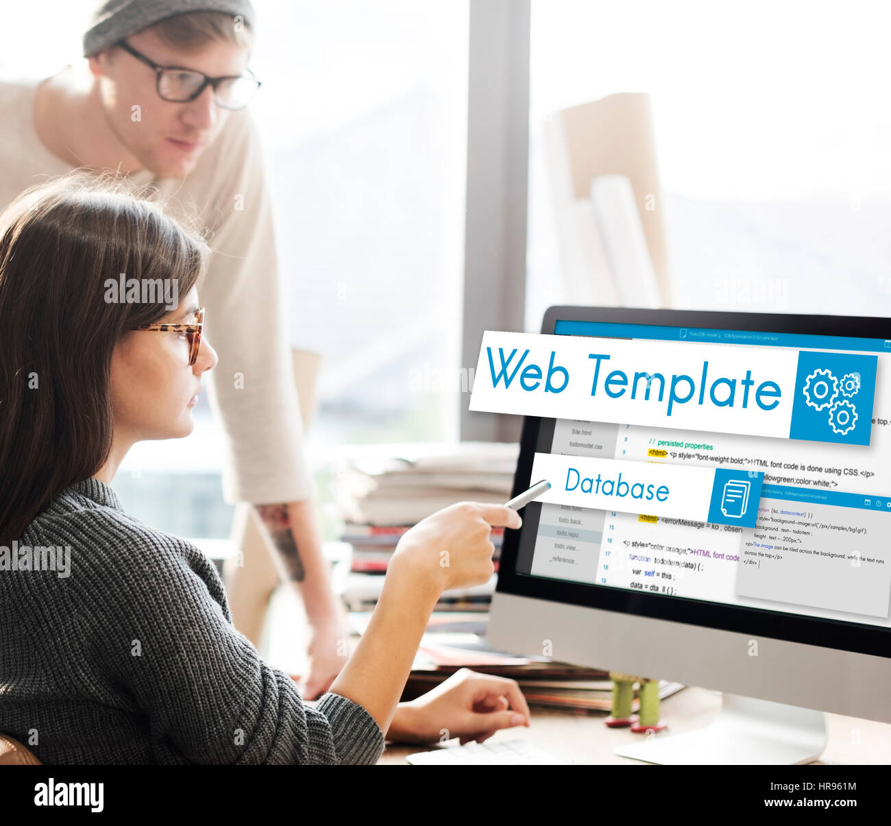 Website workplace process hi-res stock photography and images - Alamy