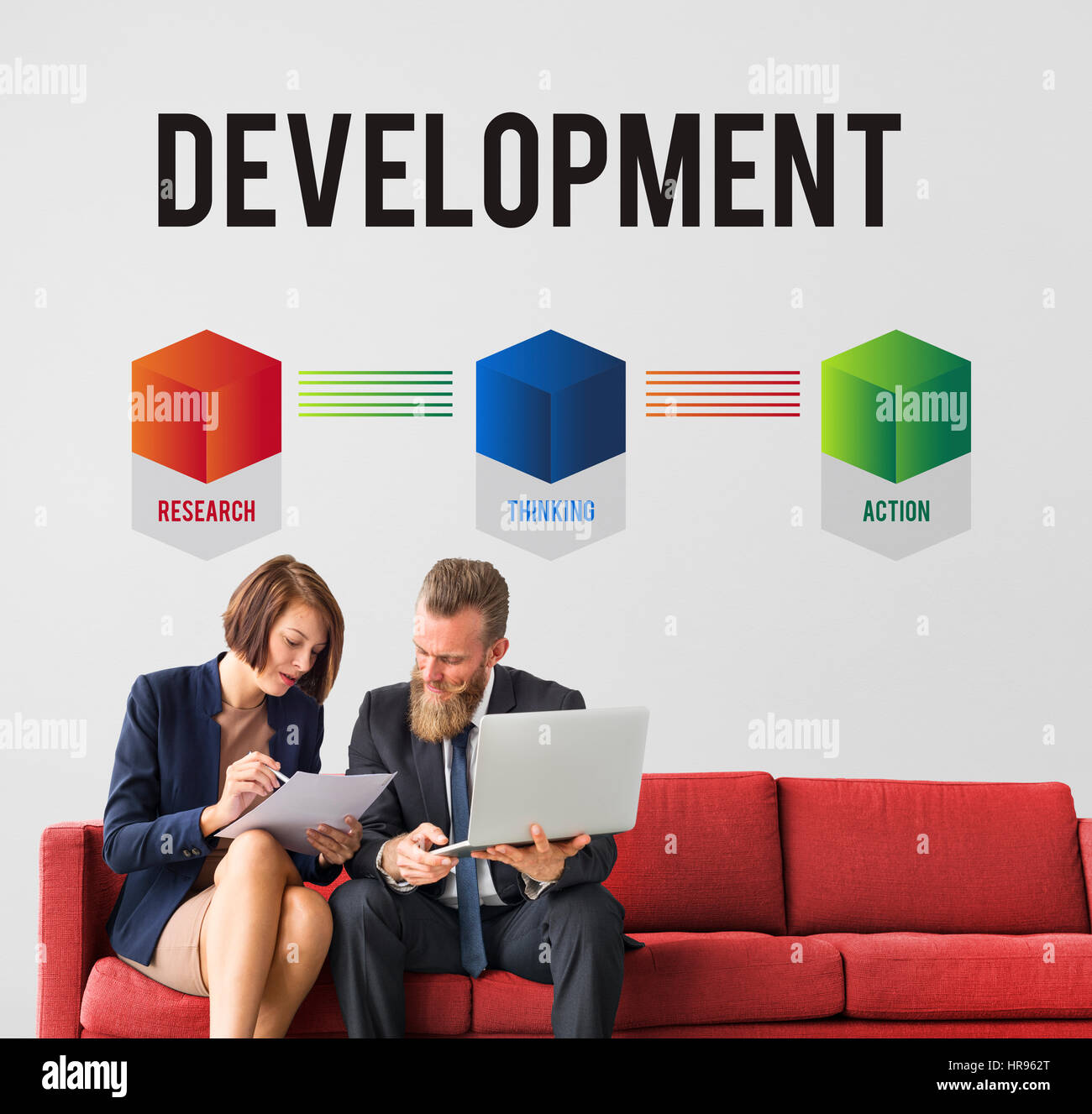 Business System Development Diagram Concept Stock Photo - Alamy