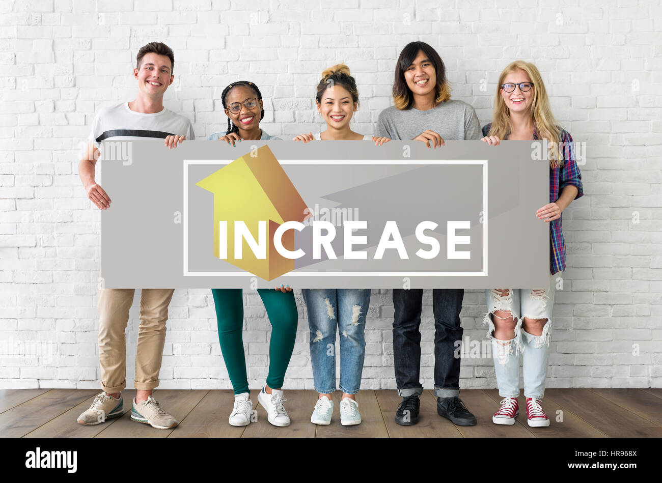 Arrow up Icon Success Increase Concept Stock Photo - Alamy