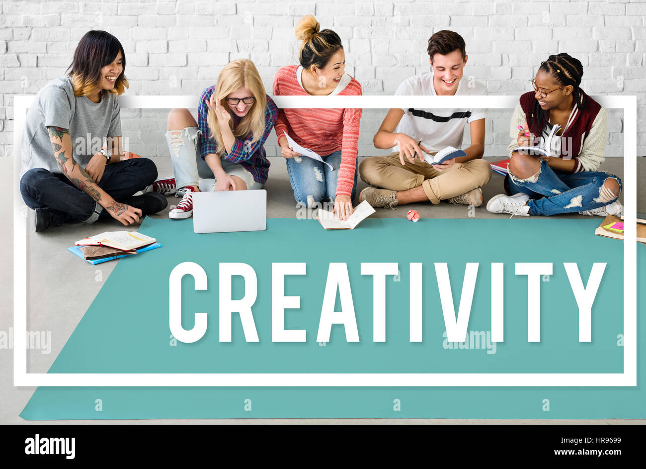 Creativity Together Idea Colorful Project Stock Photo - Alamy