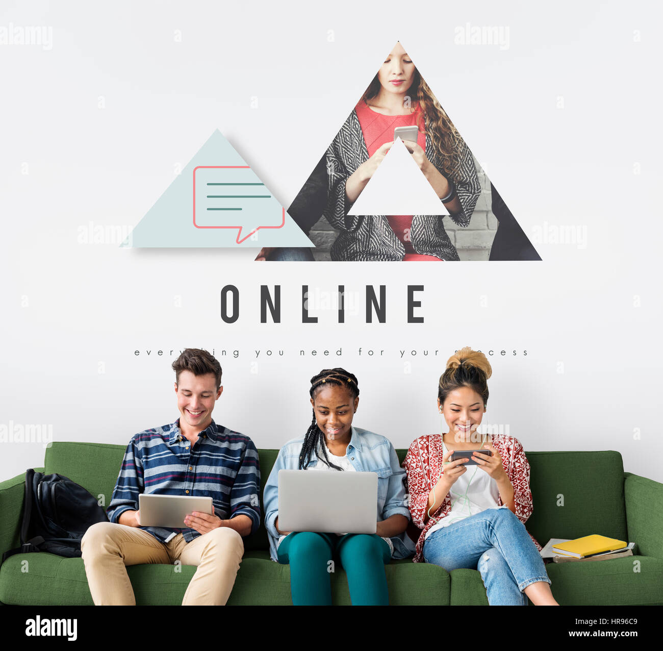 The Media Online Sharing Concept Stock Photo - Alamy