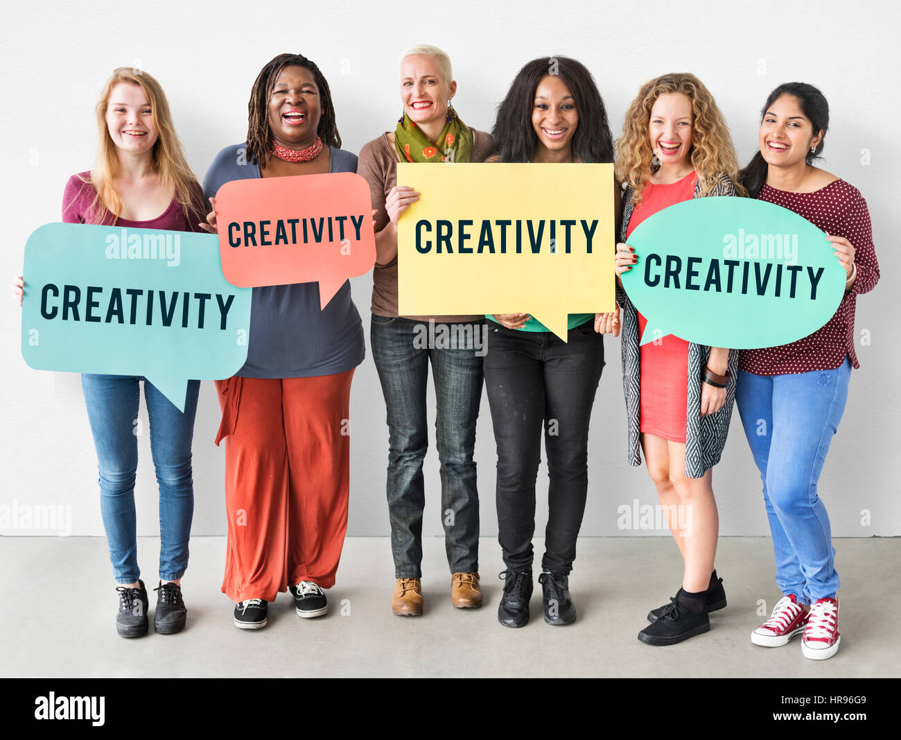 Creativity Together Idea Colorful Project Stock Photo - Alamy