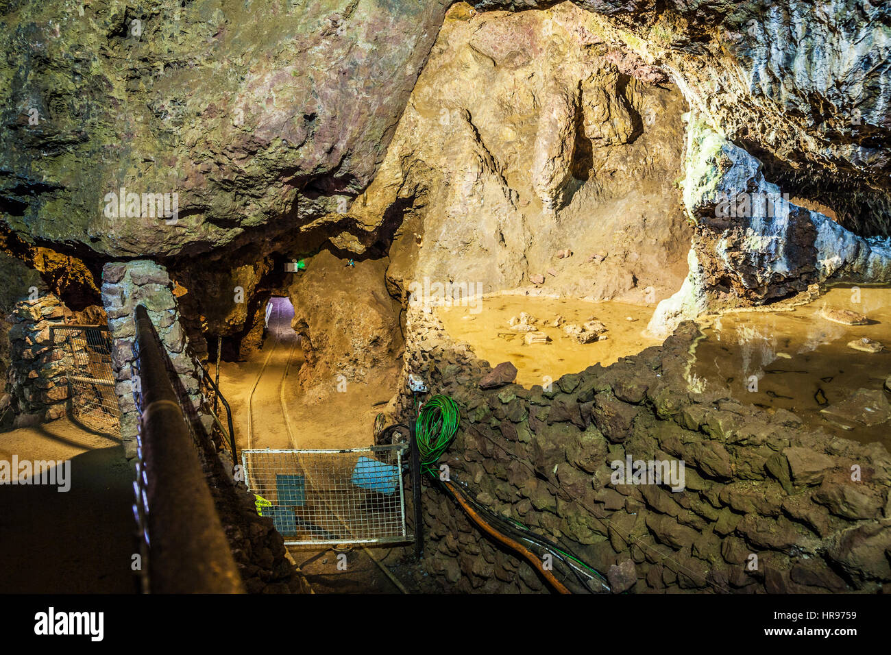 Clearwell Caves in the Forest of Dean in Gloucestershire Stock Photo ...