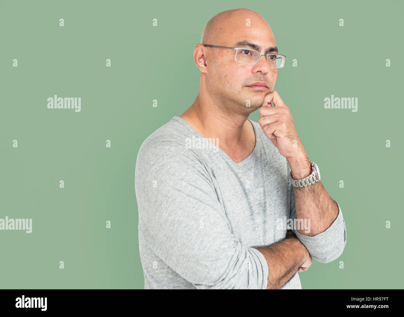 Mature Man Sad Deep Thoughts Concept Stock Photo - Alamy