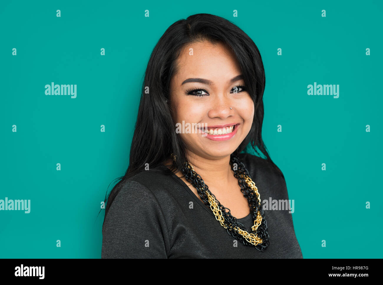 Lady portrait studio shoot hi-res stock photography and images - Alamy