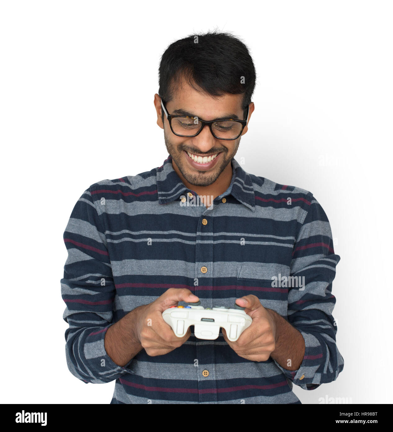 Indian man game controller hi-res stock photography and images - Alamy