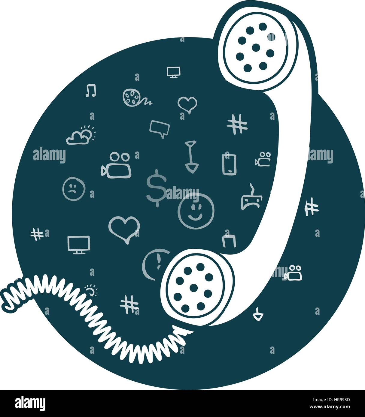 Landline Vector Vectors High Resolution Stock Photography and Images ...