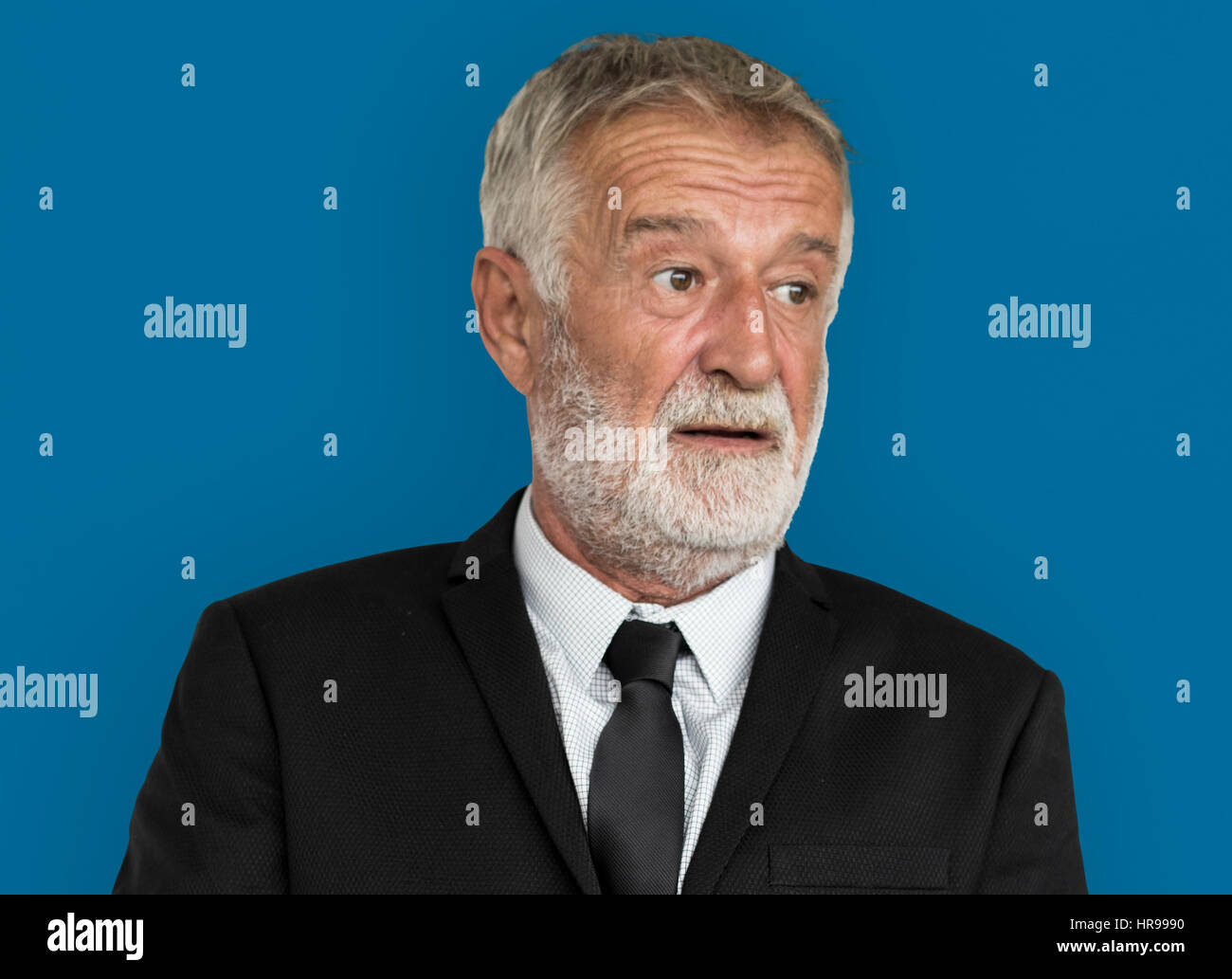 Caucasian Business Man Thinking Concept Stock Photo - Alamy