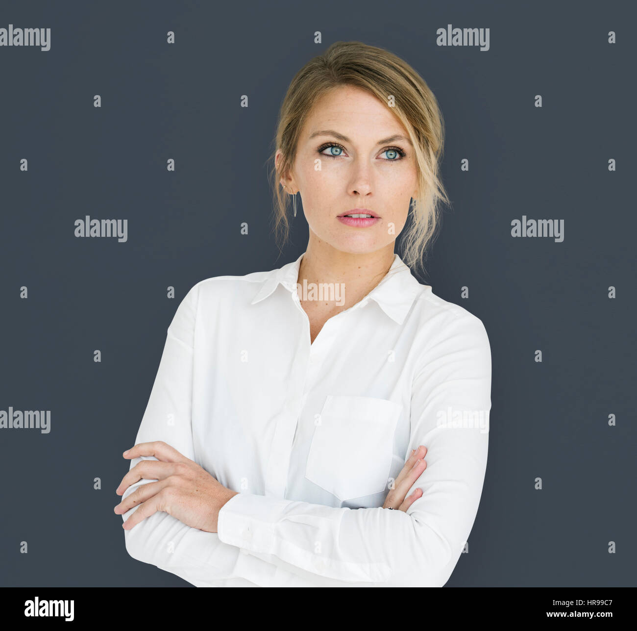 Business Woman Cool Looking Concept Stock Photo - Alamy