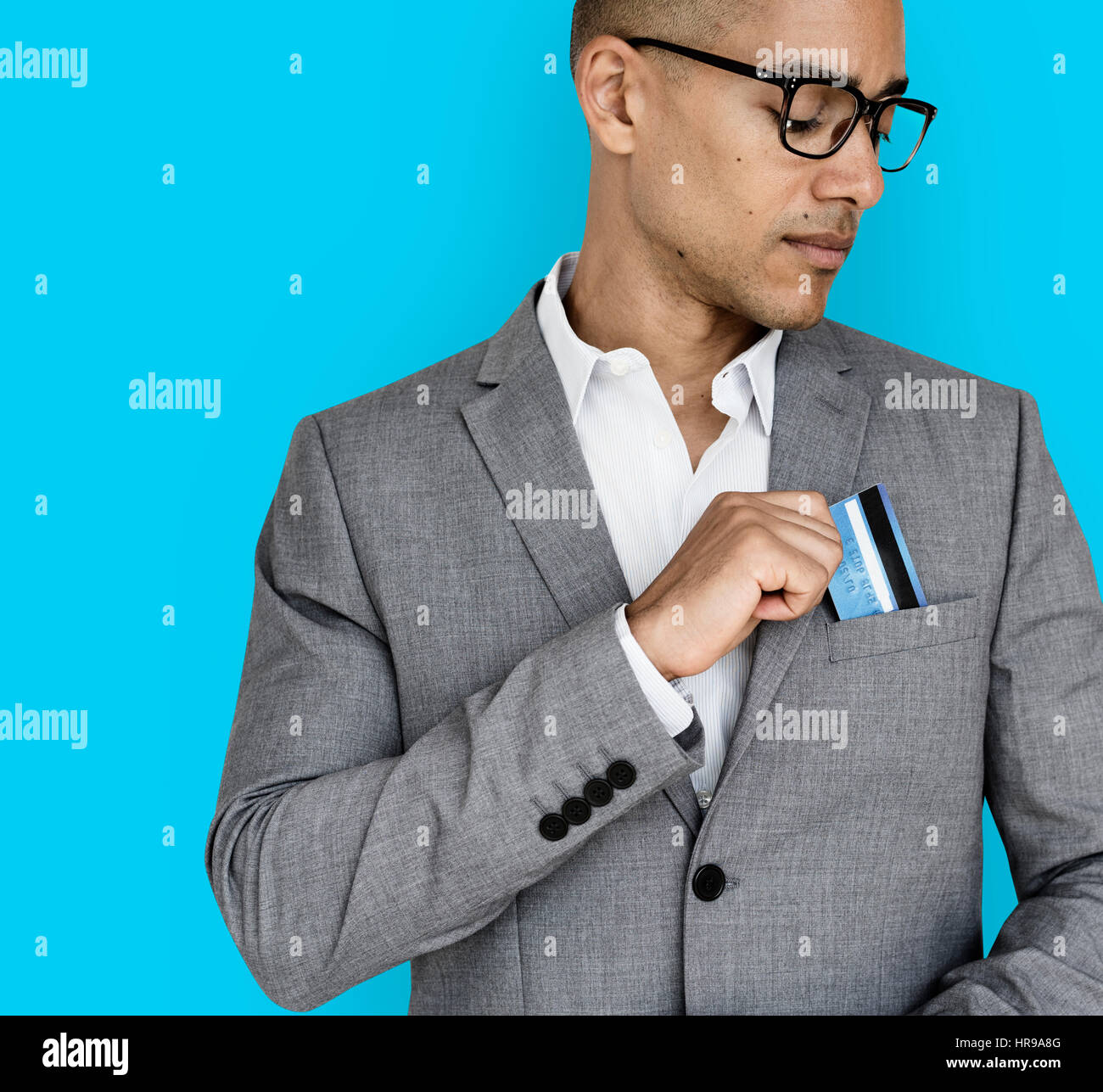 Business Man Credit Card Stock Photo - Alamy