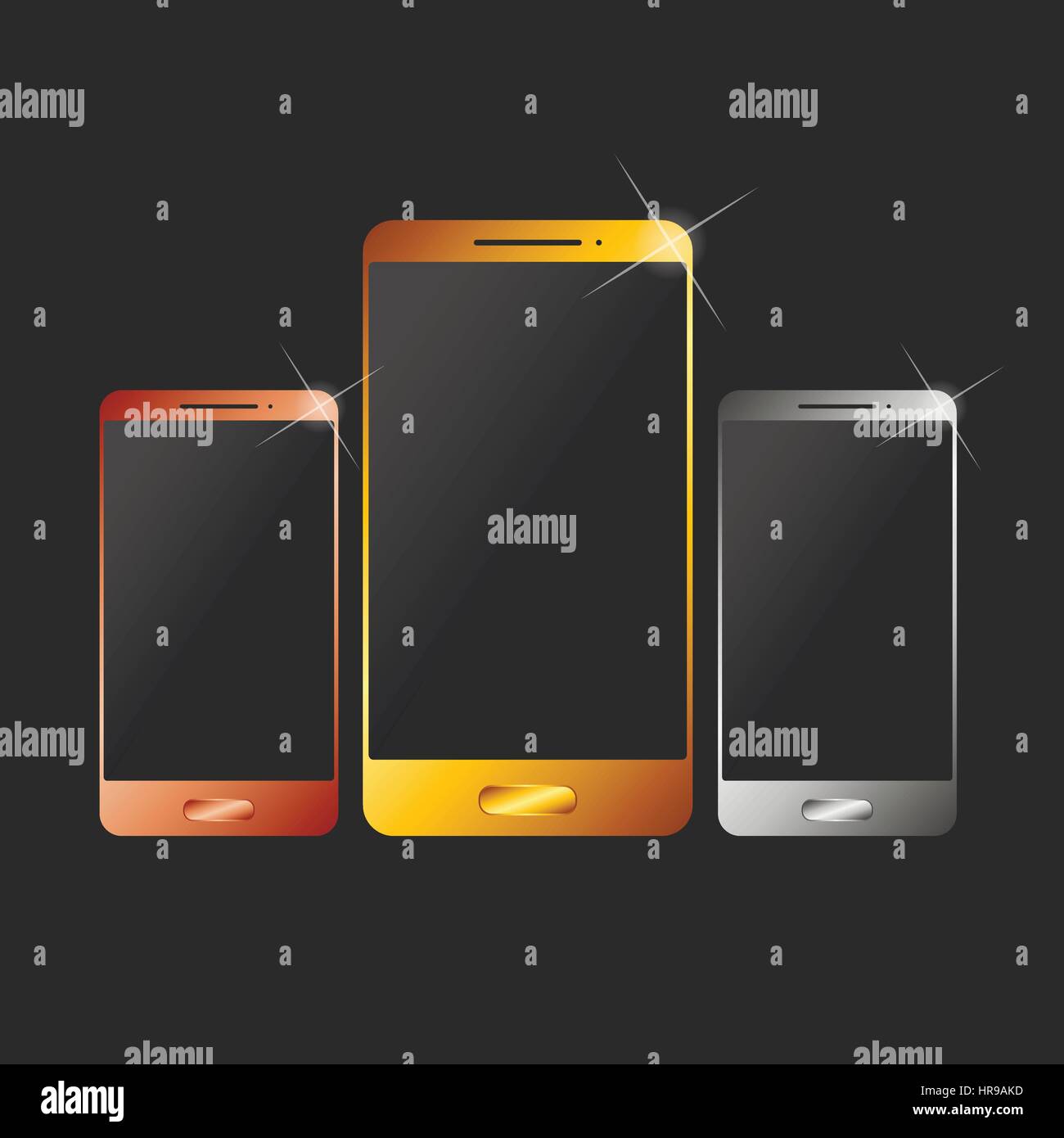 Golden silver bronze square Stock Vector Images - Alamy