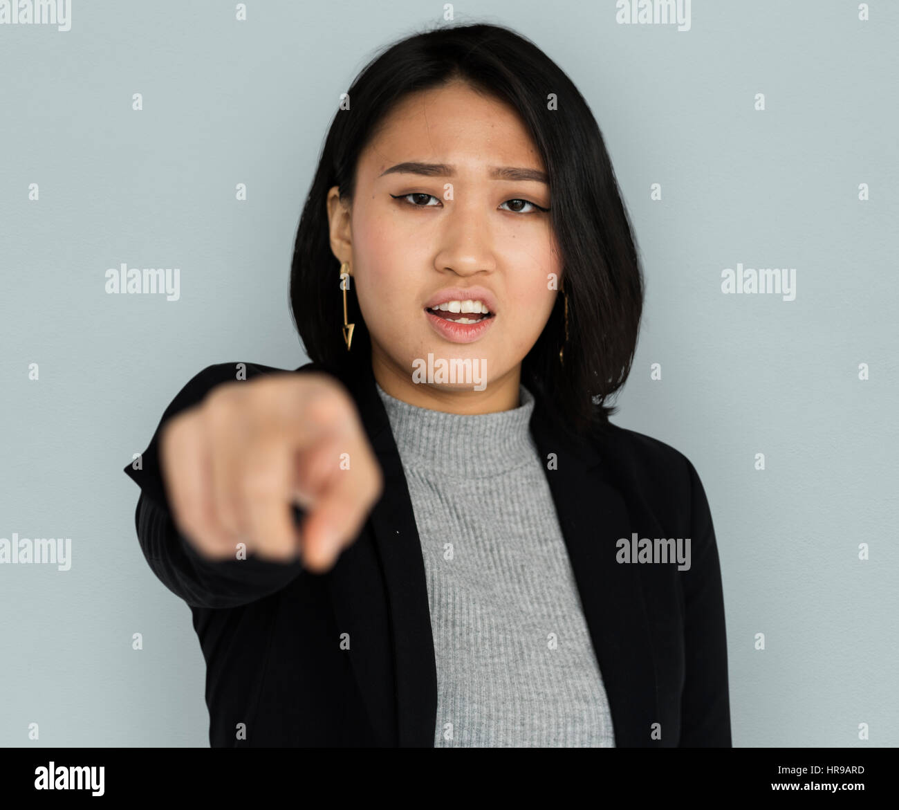 Angry Asian Business Woman