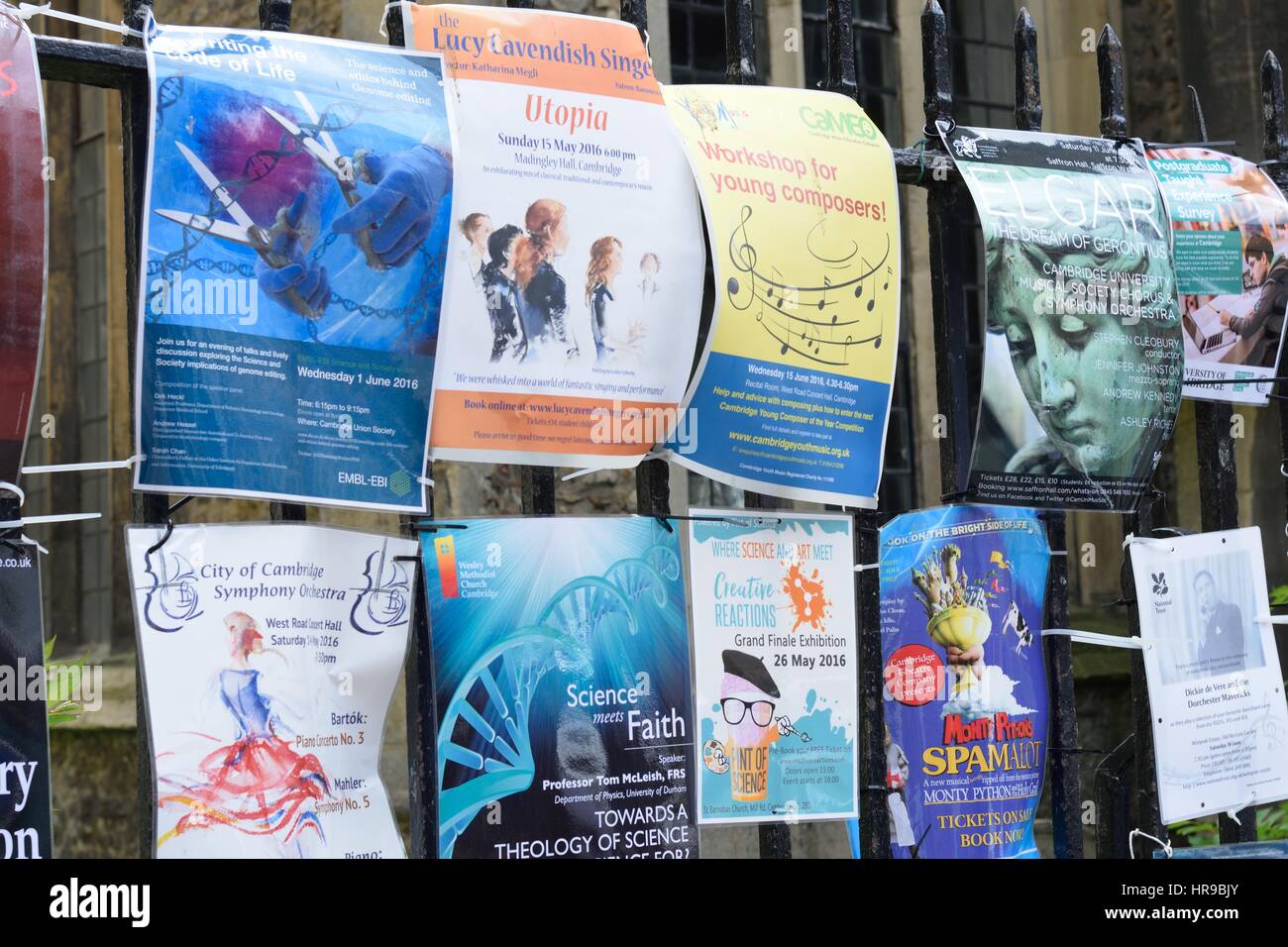 Row of posters hi-res stock photography and images - Alamy