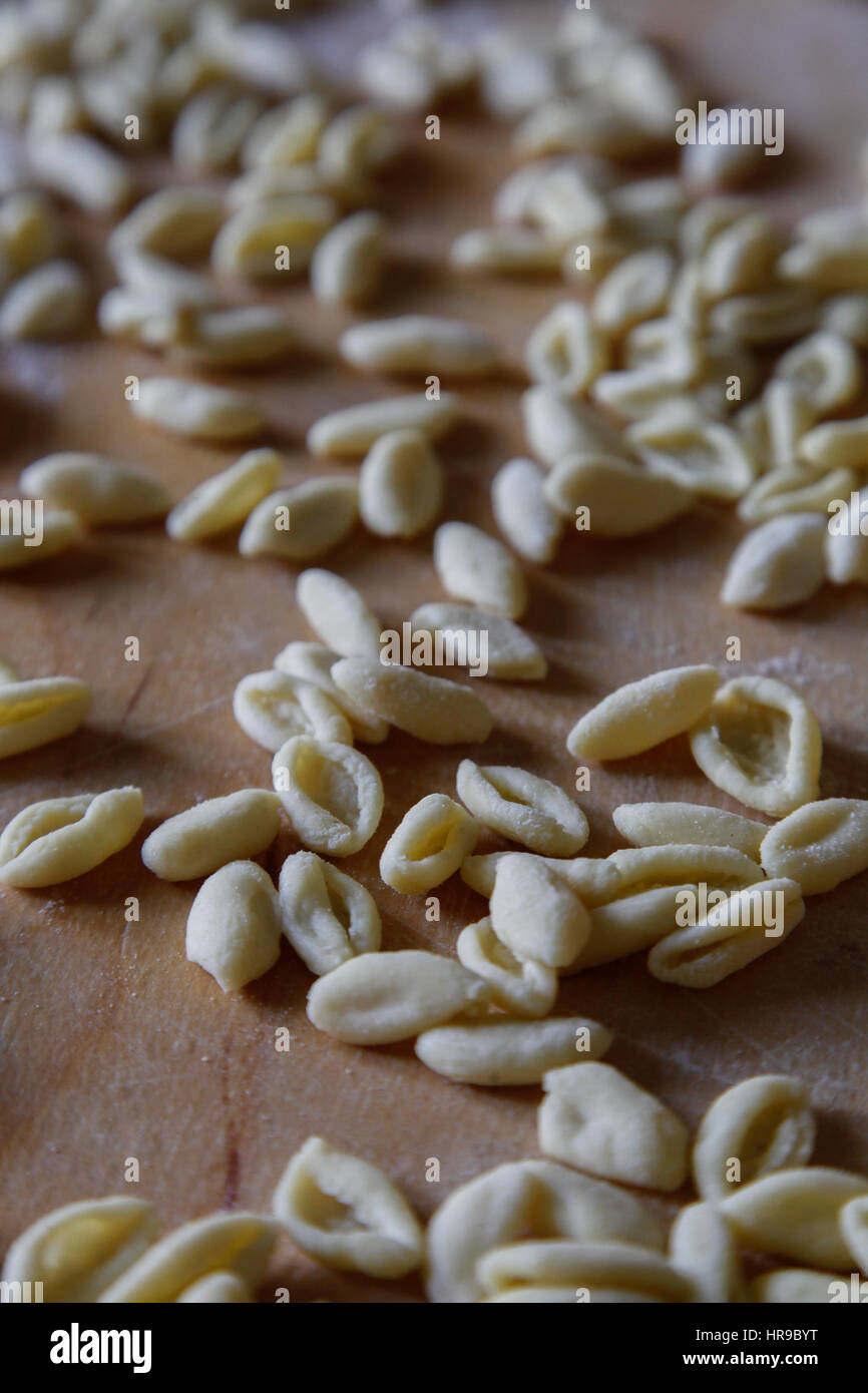 Italian Food- Pasta- Cavatelli Stock Photo - Alamy