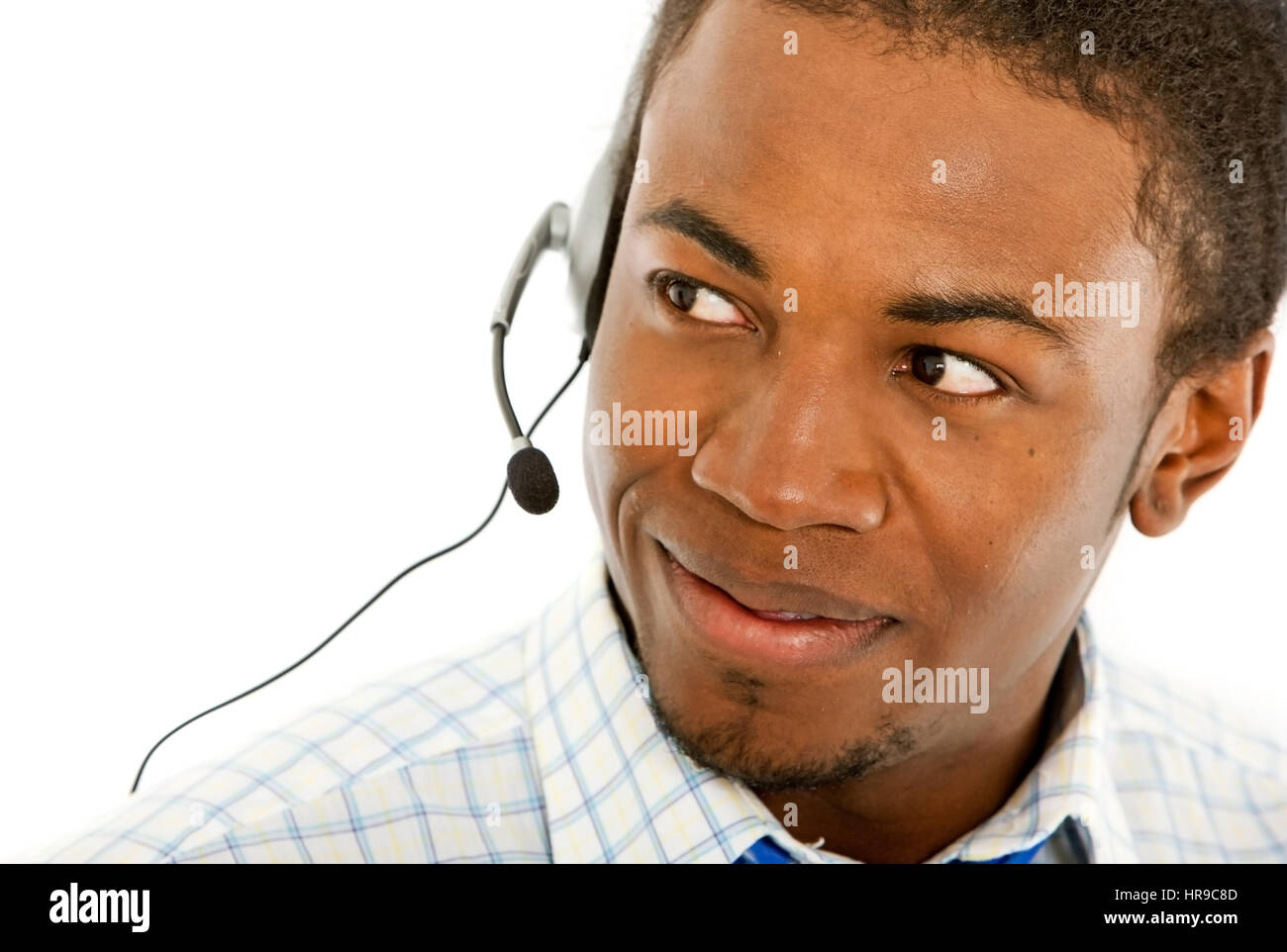 customer service representative - business man isolated Stock Photo - Alamy