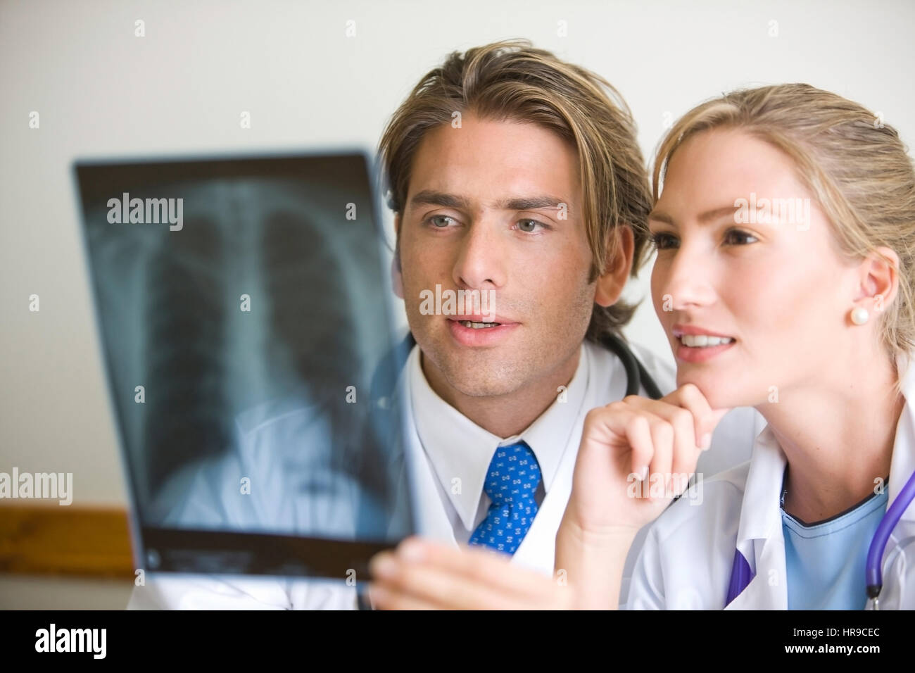 Doctors checking a chest xray at the hospital Stock Photo - Alamy
