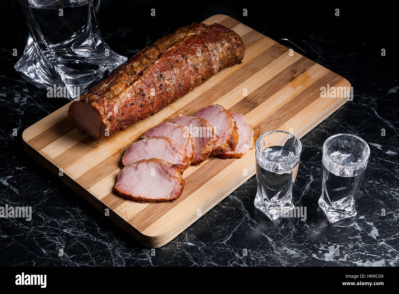 Composition bottle vodka glass hi-res stock photography and images - Alamy