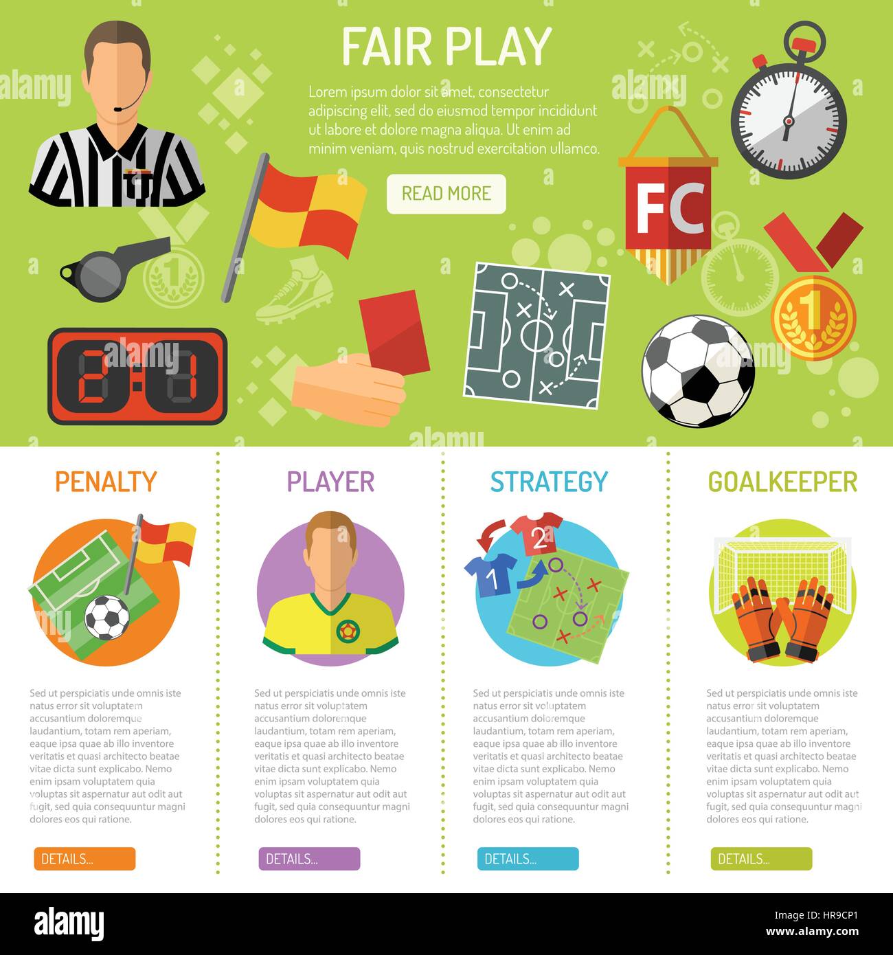 Soccer infographics illustration hi-res stock photography and images ...