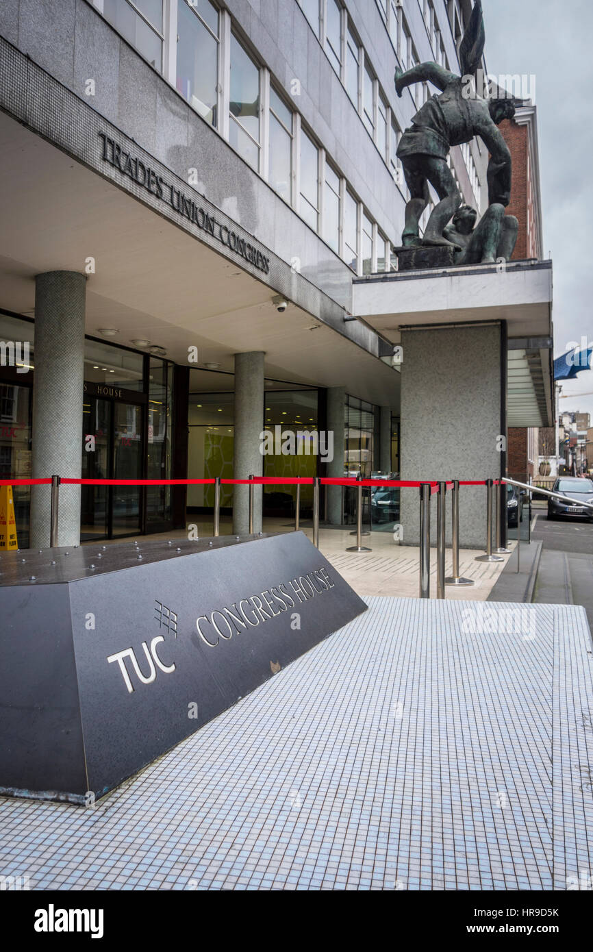 TUC, Trades Union Congress building, London, UK Stock Photo - Alamy