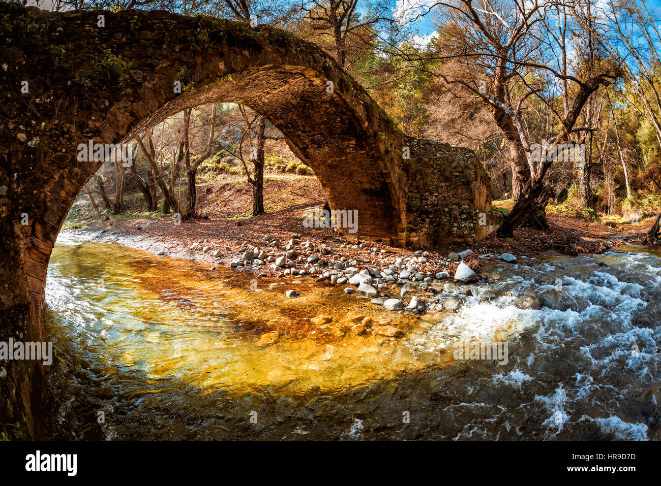 Cyprus medieval kelefos bridge hi-res stock photography and images - Alamy