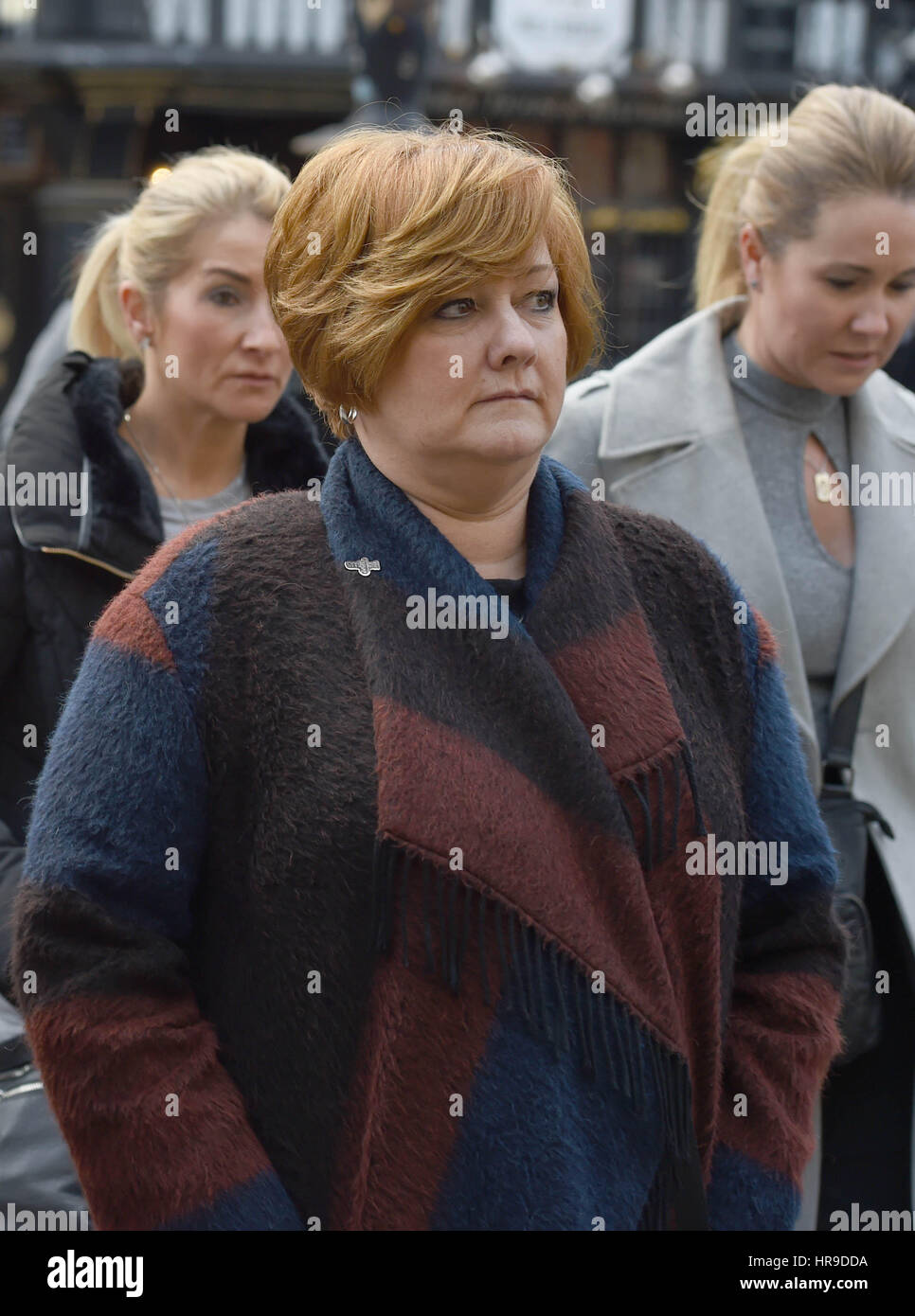 Suzanne Richards arriving at the Royal Courts of Justice in London as ...
