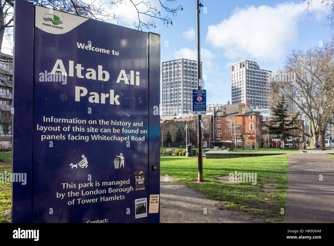Altab ali park london hi-res stock photography and images - Alamy