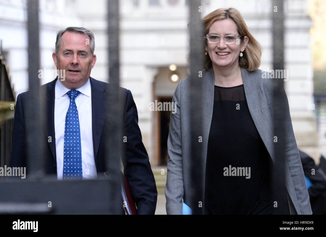 International Trade Secretary Liam Fox and Home Secretary Amber Rudd ...