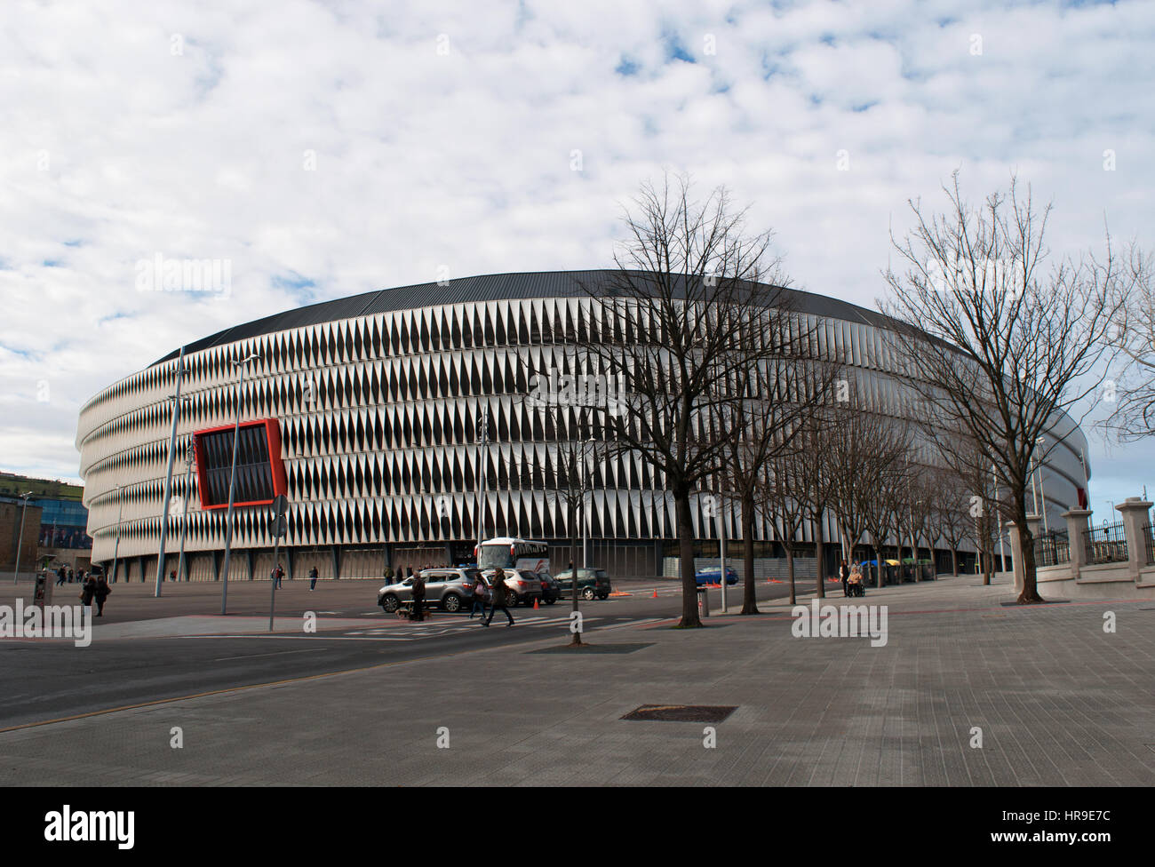 Bilbao: view of the San Mames Stadium, an all-seater football stadium ...