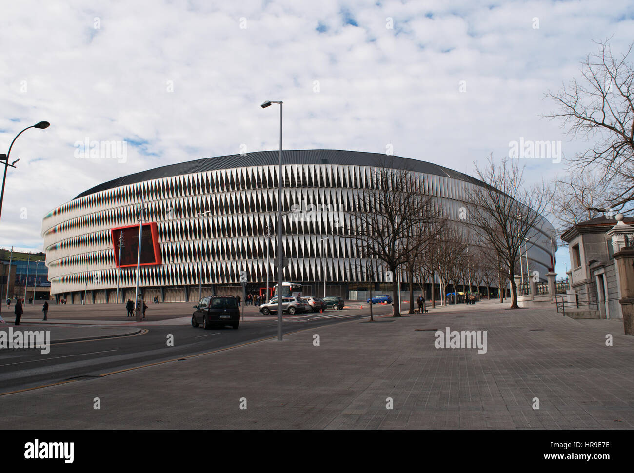 Bilbao: view of the San Mames Stadium, an all-seater football stadium ...