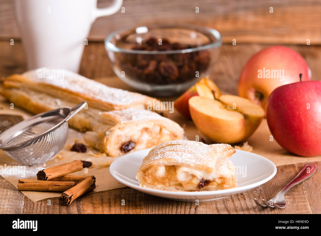 Traditional Apple Strudel High Resolution Stock Photography and Images ...