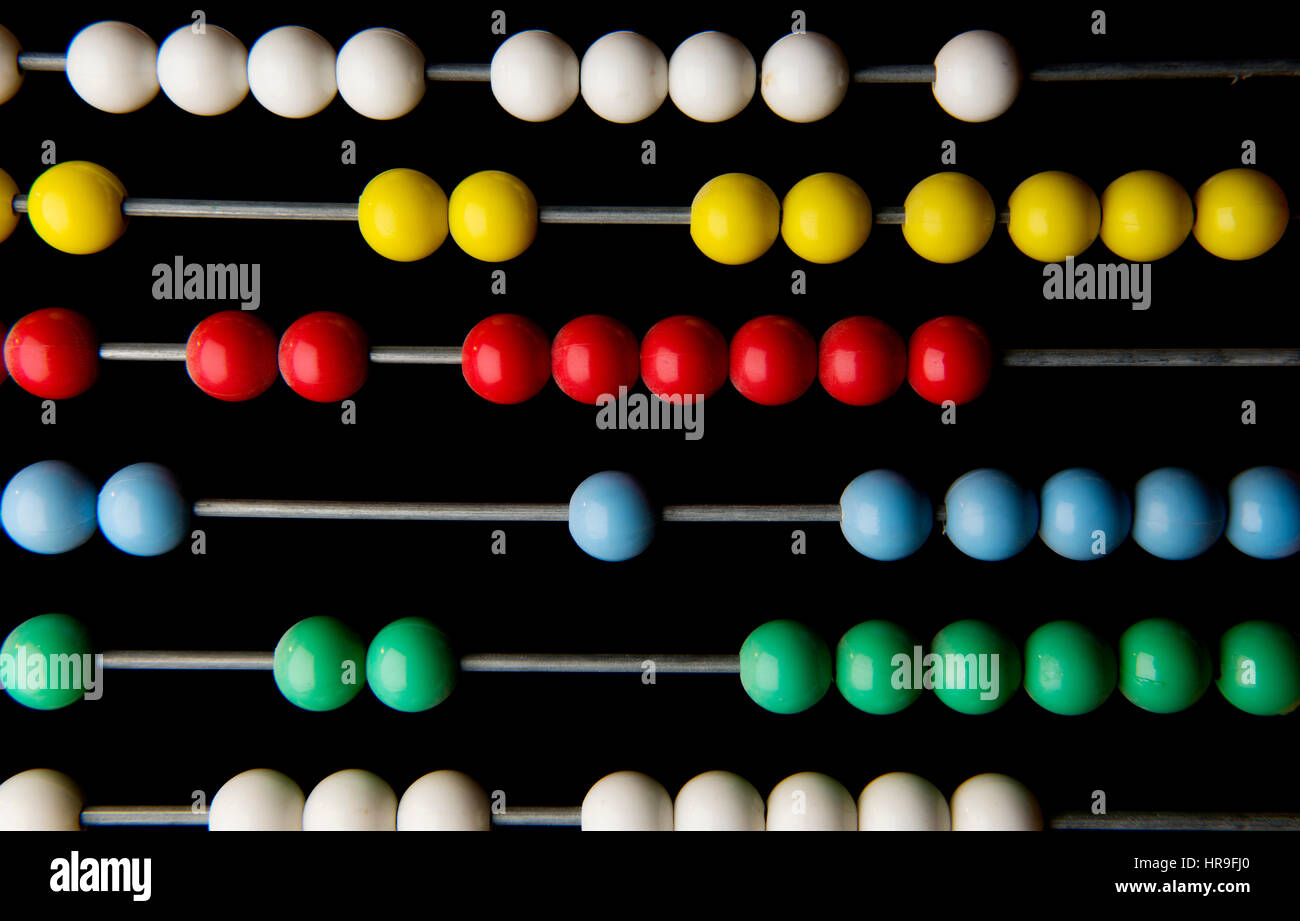 Abacus beads in a frame. Feb 2017 Coloured Abacus beads used for ...