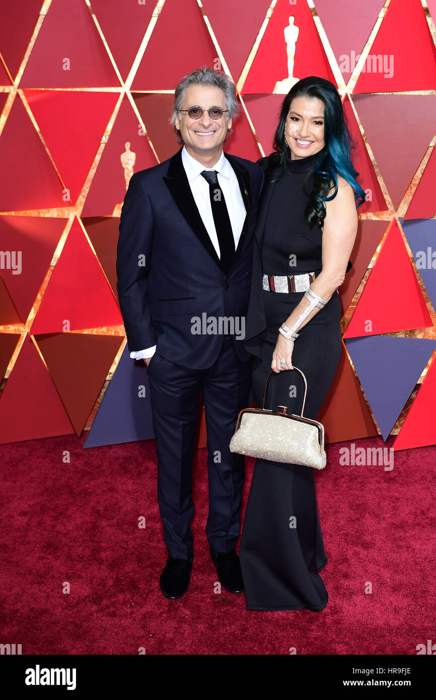 Mark Mangini and Ann Mangini arriving at the 89th Academy Awards held ...