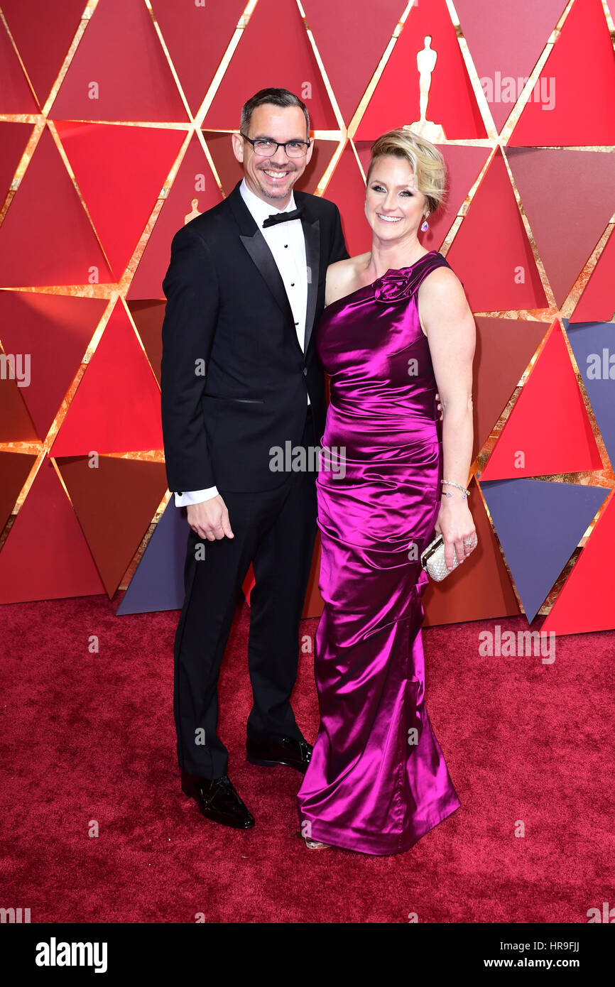 Richard Bluff and guest arriving at the 89th Academy Awards held at the ...
