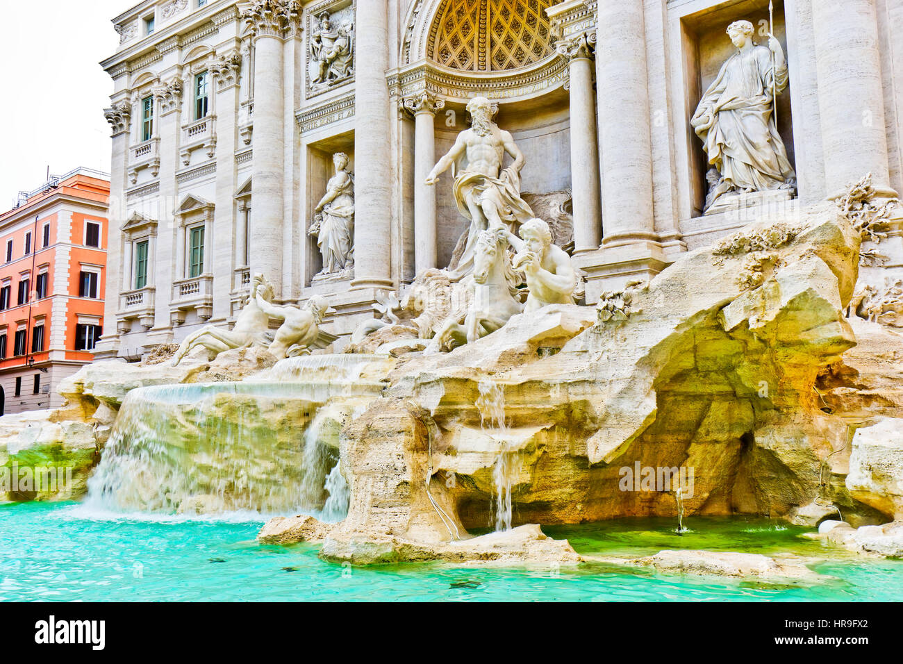 View of the Trevi Fountain in Rome, Italy Stock Photo - Alamy